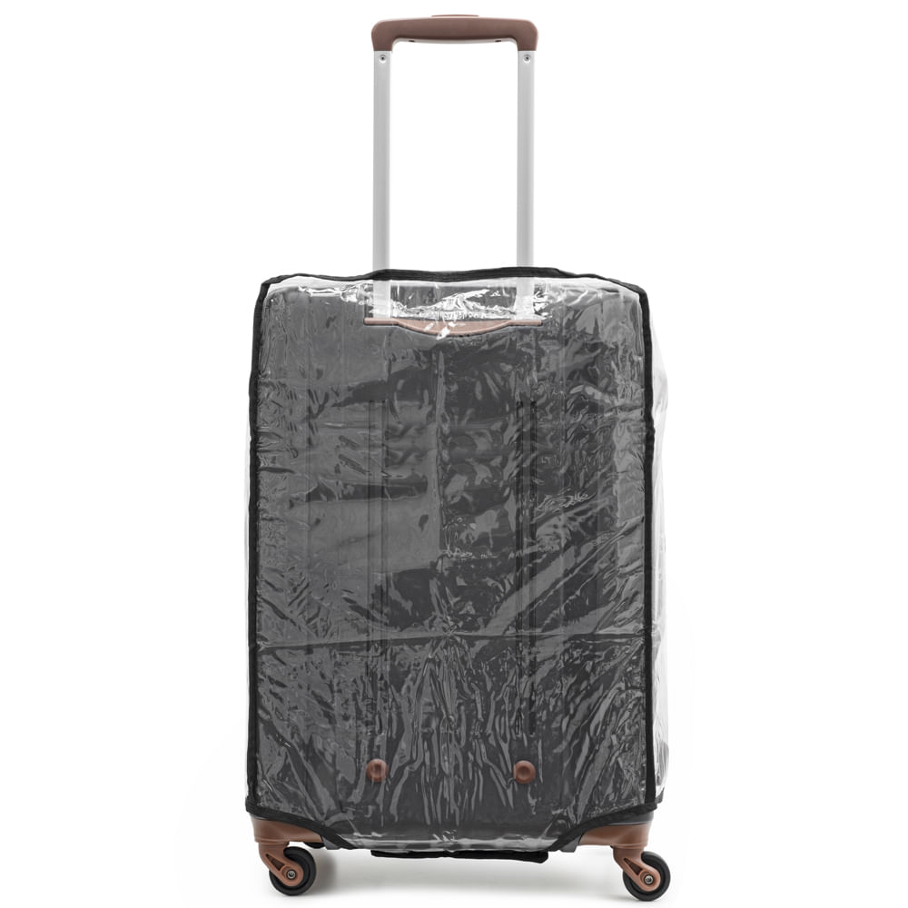 Capa de Mala Grande em PVC Transparente Transparente - lojabagaggio