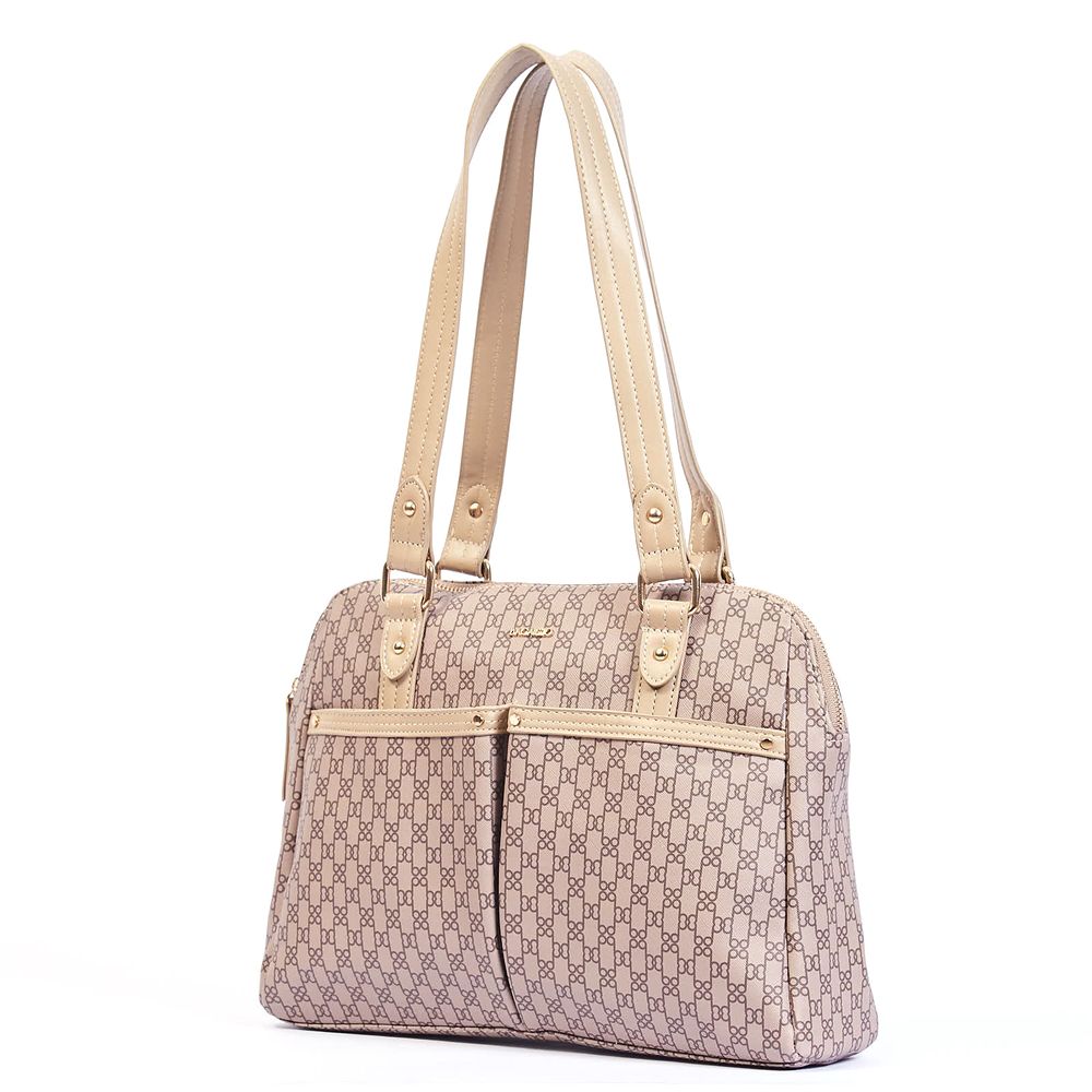 Bolsa de Mão Feminina Bagaggio Initials Bege | Bagaggio - lojabagaggio