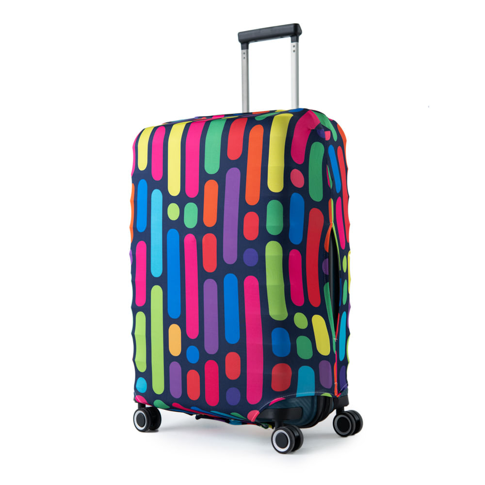 Capa de Mala Média ZigZag Colorida - lojabagaggio