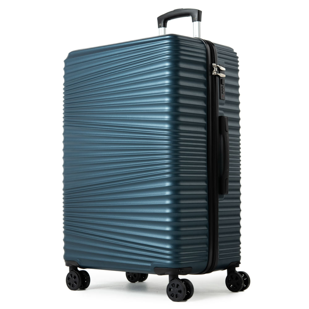Mala Grande Abs 4 Rodas Bagaggio Marina Azul Escura - lojabagaggio