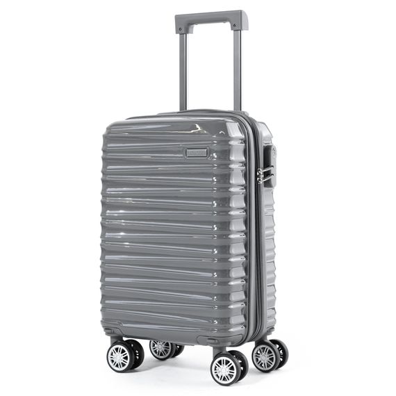 Mala de Bordo 10kg Abs 4 Rodas Detroit Preta | Bagaggio