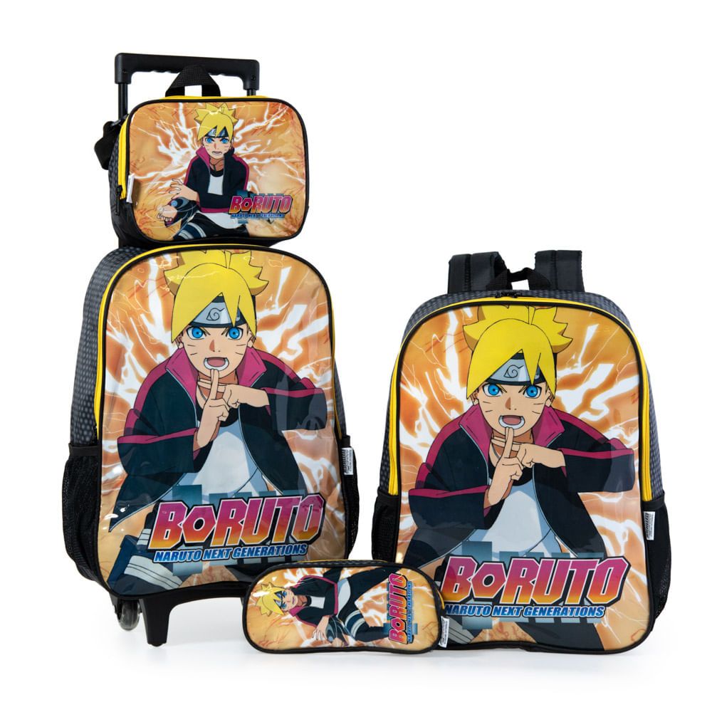 Mochila Escolar Masculina Boruto - lojabagaggio