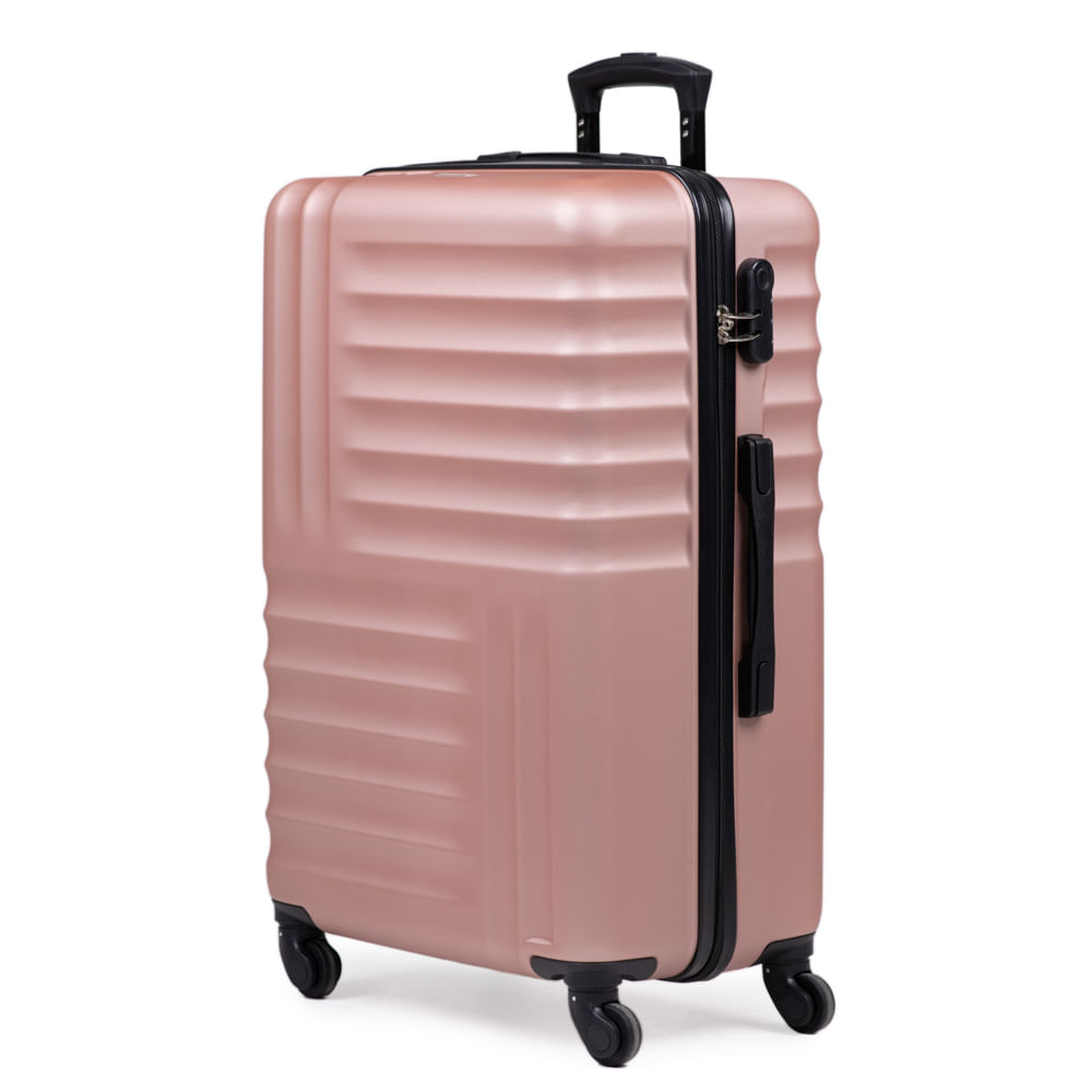 Mala Média ABS 4 Rodas Detroit Preta II | Bagaggio