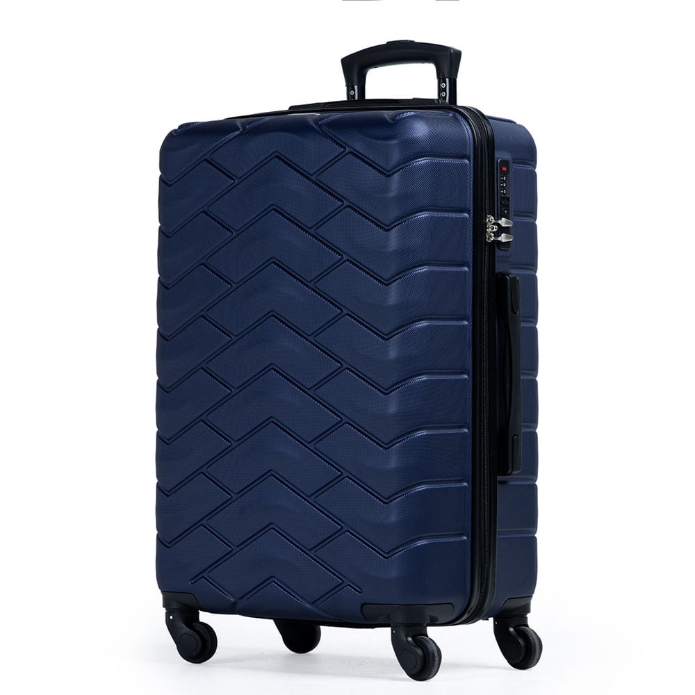 Mala Média de Policarbonato 4 Rodas Kyoto II Prata | Bagaggio