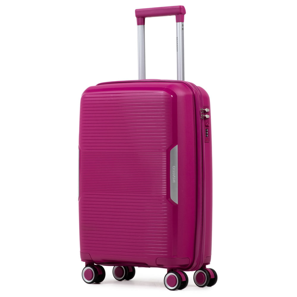 Conjunto de Malas ABS 4 Rodas Detroit Preta P e M | Bagaggio