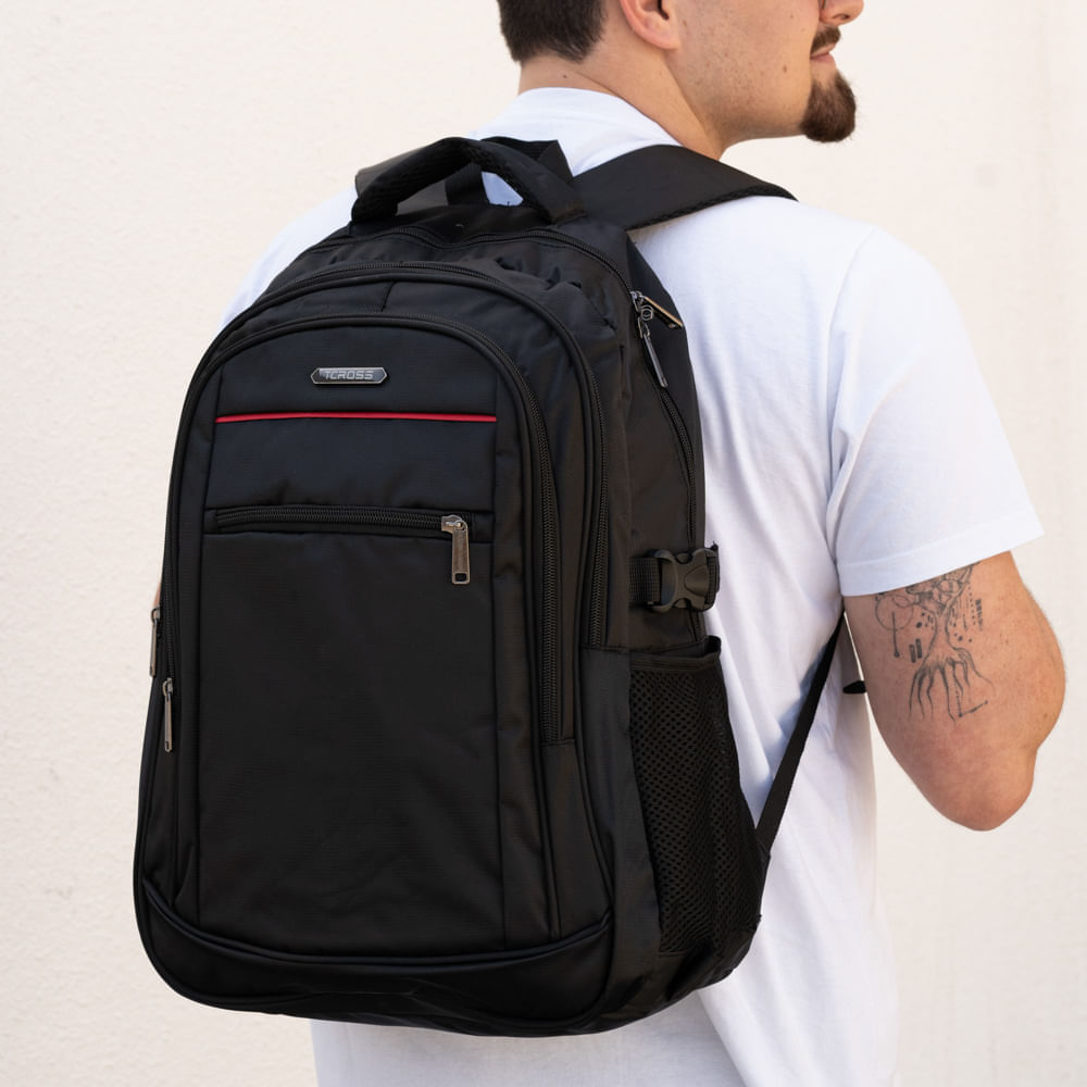 Mochila Masculina Executiva Para Notebook City Block Cinza | Bagaggio