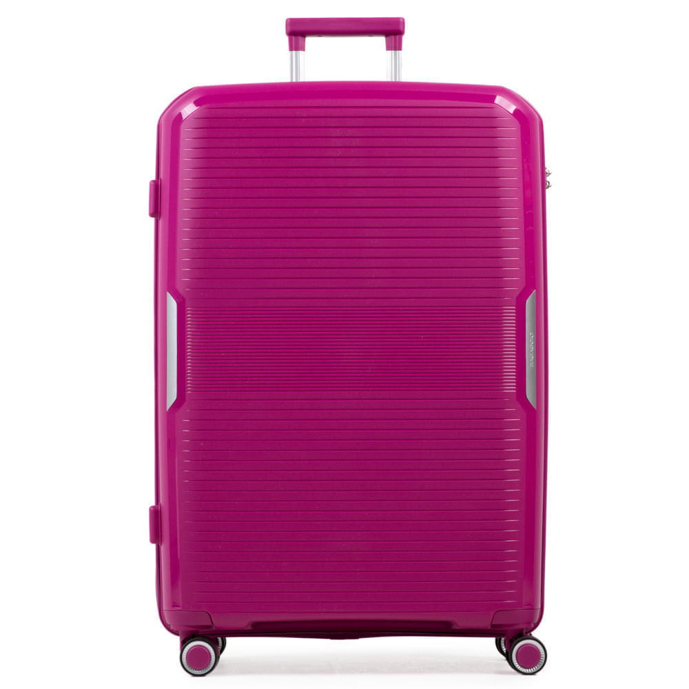 Mala de Viagem Grande 32 Kg Polipropileno 4 Rodas Malta Preta | Bagaggio