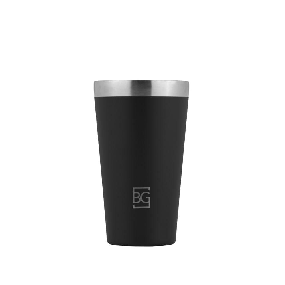 Copo Térmico Cube Preto 350ml | Bagaggio